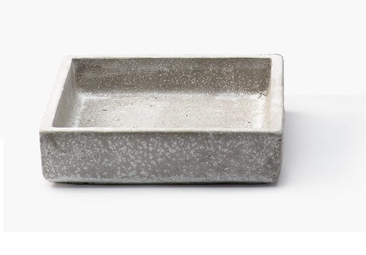 Low Square Cement Tray – Pondside Nursery